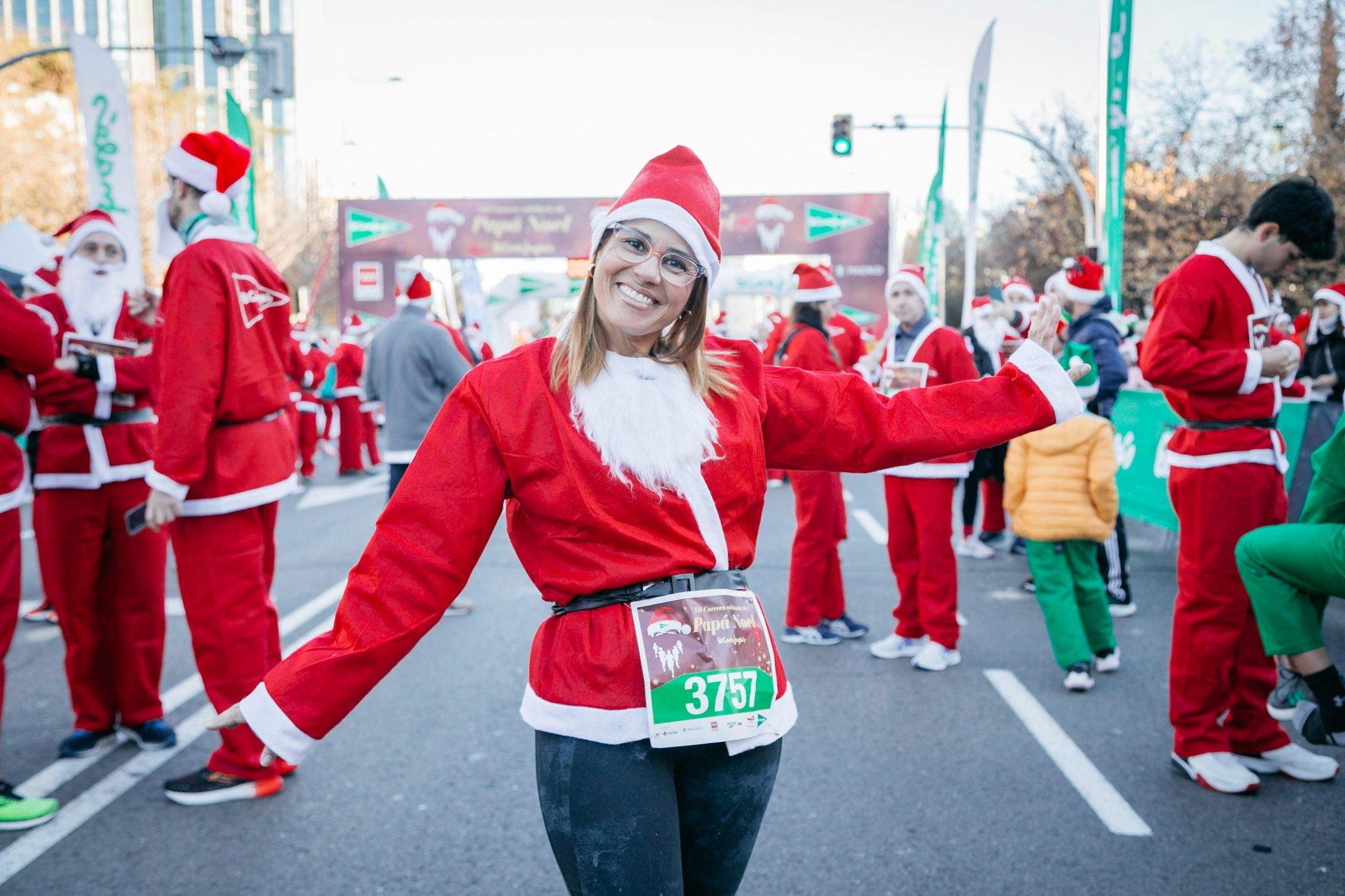 Las mejores fotos de la salida de la Carrera de Papá Noel...
