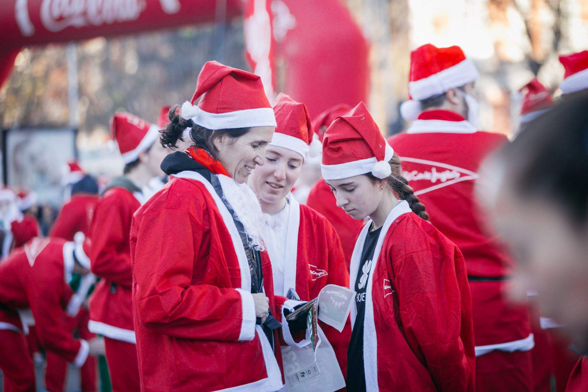 Las mejores fotos de la salida de la Carrera de Papá Noel...