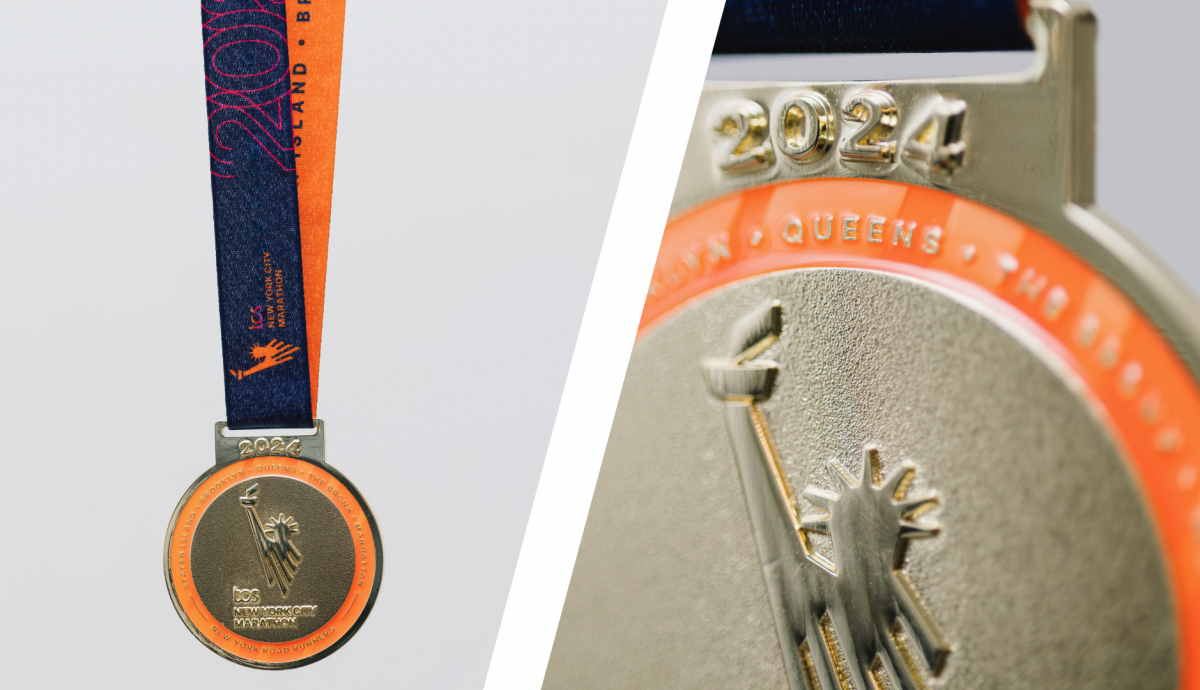 Así es la medalla del Maratón de Nueva York 2024