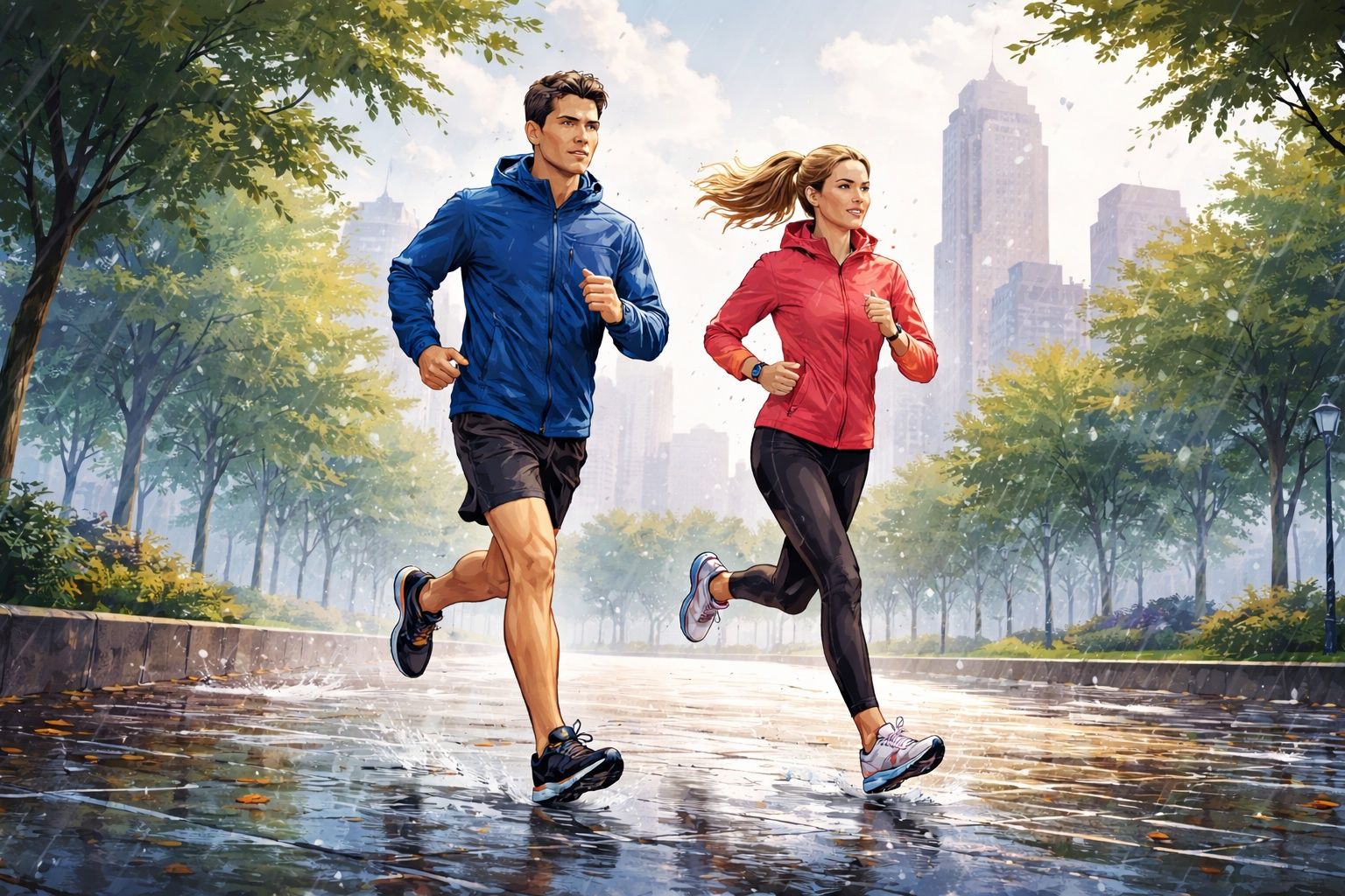 Correr bajo la lluvia: 10 consejos técnicos avanzados